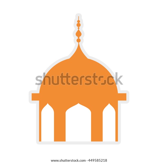 Indian Architecture Concept Represented By Temple Stock Vector (Royalty ...