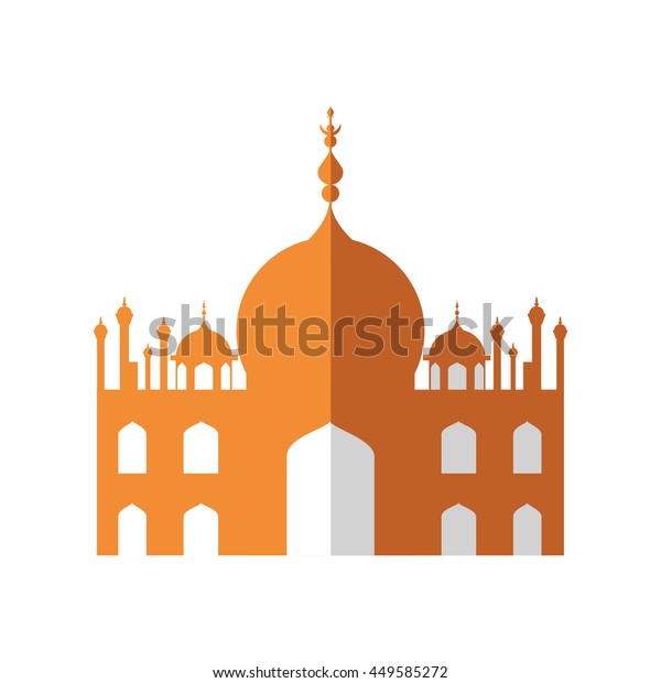 Indian Architecture Concept Represented By Temple Stock Vector (Royalty ...