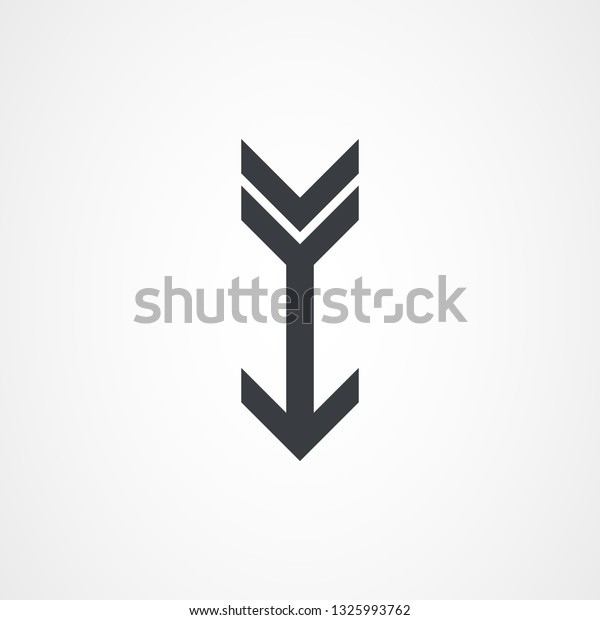 Indian Arrow Poiting Down Arrow Icon Stock Vector (Royalty Free ...