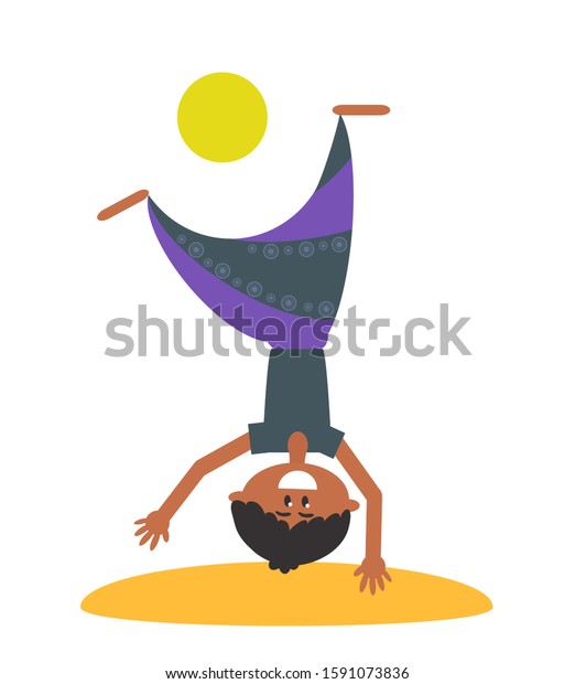 Indian Boy Dancing On White Background: เวกเตอร์สต็อก (ปลอดค่าลิขสิทธิ์ ...