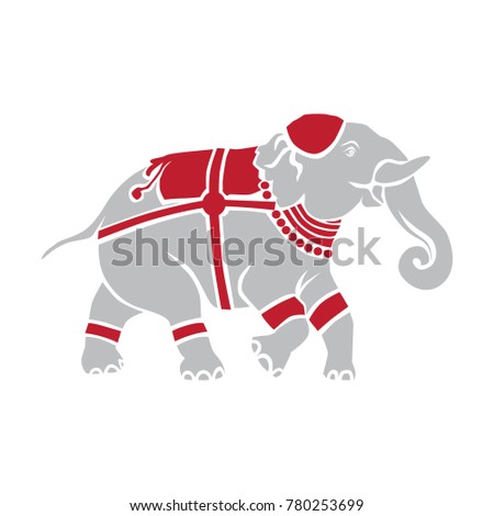 Indian Elephant Logo Stock Vector (Royalty Free) 780253699 - Shutterstock