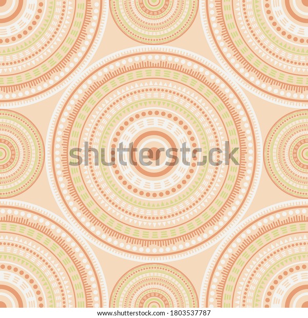 Indian Ethnic Motifs Seamless Pattern Circle Stock Vector (Royalty Free ...