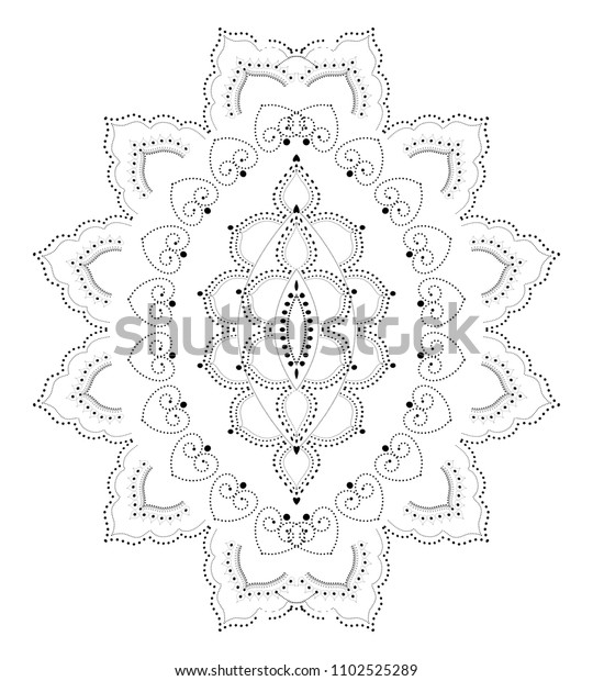 Indian Filigree Dotted Ornament Vector Delicate Stock Vector (Royalty ... Indian Filigree Dotted Ornament Vector Delicate Stock Vector (Royalty ...