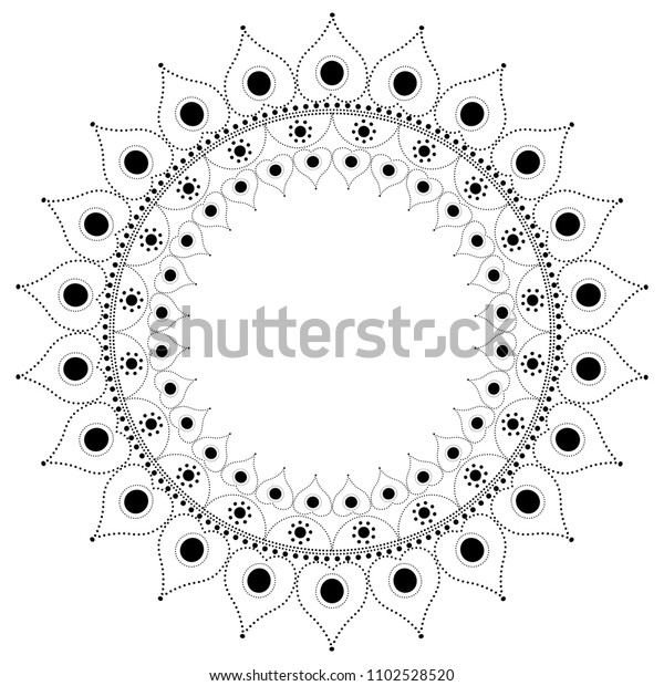 Indian Filigree Dotted Ornament Vector Mehendi Stock Vector (Royalty ... Indian Filigree Dotted Ornament Vector Mehendi Stock Vector (Royalty ...