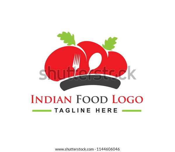 Indian Food Logo Stock Vector (Royalty Free) 1144606046 | Shutterstock