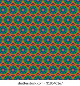 Indian Geometric Floral Pattern Stock Vector (Royalty Free) 318540167 ...