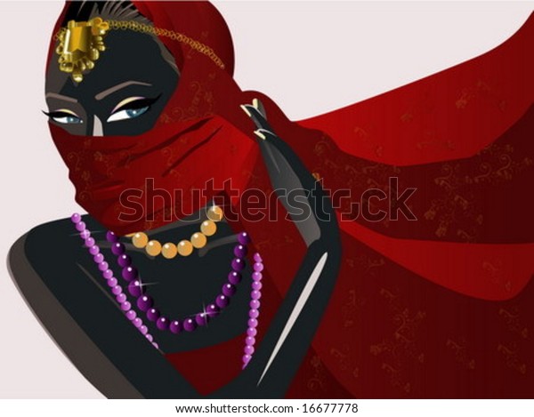 Indian Girl Stock Vector (Royalty Free) 16677778 | Shutterstock