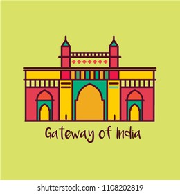 Indian Icons Colorful Vector Stock Vector (Royalty Free) 1108202819 ...