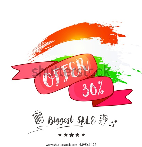 Indian Independence Day 15 August Offer: เวกเตอร์สต็อก (ปลอดค่า ...