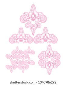 Indian Inspired Intricate Lace Pattern Stock Vector (Royalty Free ...