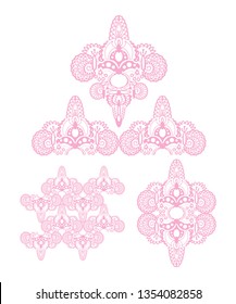 Indian Inspired Intricate Lace Pattern Stock Vector (Royalty Free ...