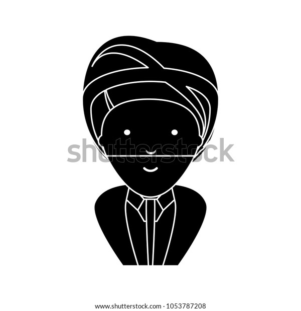 Indian Man Icon Stock Vector (Royalty Free) 1053787208 | Shutterstock