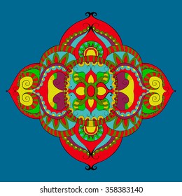 Indian Motif Vector Stock Vector (Royalty Free) 358383140 | Shutterstock