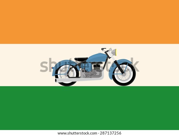 Indian Motorbike Stock Vector (Royalty Free) 287137256 | Shutterstock