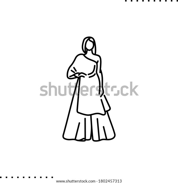 530 Indian Ethnic Wear Icon Stock Vectors, Images & Vector Art ...