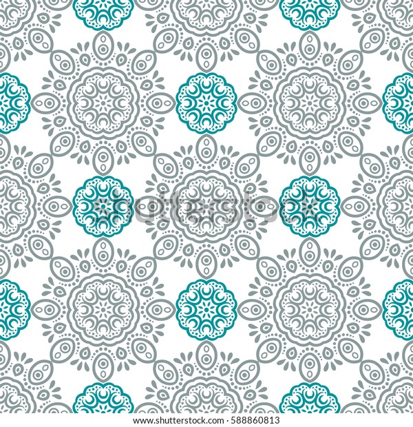Indian Pattern Arabic Islamic Japanese Motifs Stock Vector (Royalty ...