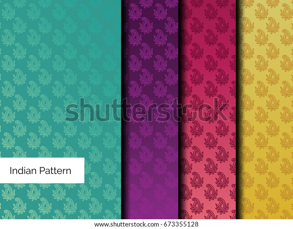 Indian Pattern Detailed Easily Editable Stock Vector (Royalty Free ...