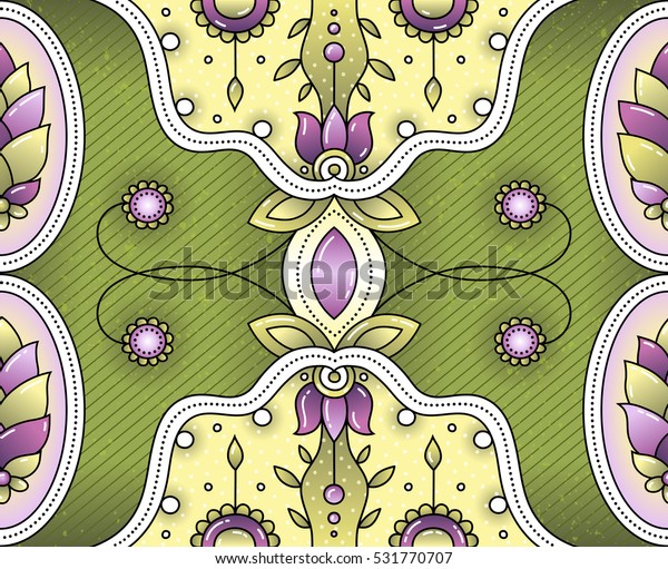 Indian Pattern Ethnic Design Ethnic Motifs Stock Vector (Royalty Free ...