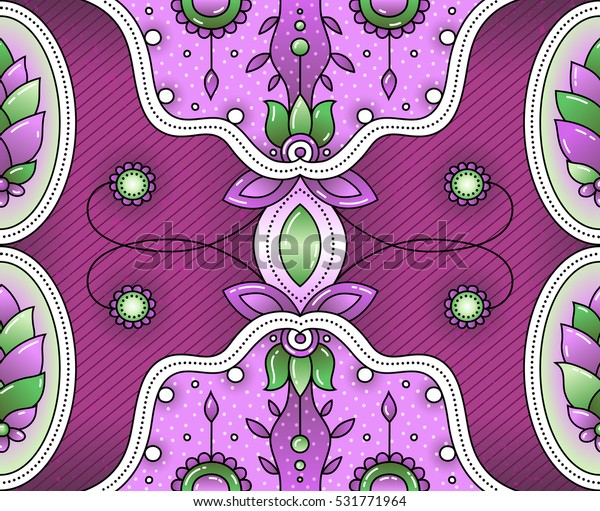 Indian Pattern Ethnic Design Ethnic Motifs Stock Vector (Royalty Free ...