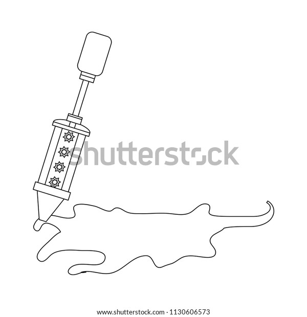 Indian Pichkari Design Stock Vector (Royalty Free) 1130606573 ...