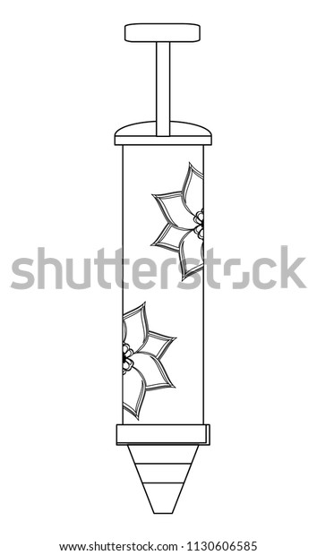 Indian Pichkari Design Stock Vector (Royalty Free) 1130606585 ...