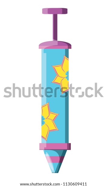 Indian Pichkari Design Stock Vector (Royalty Free) 1130609411 ...