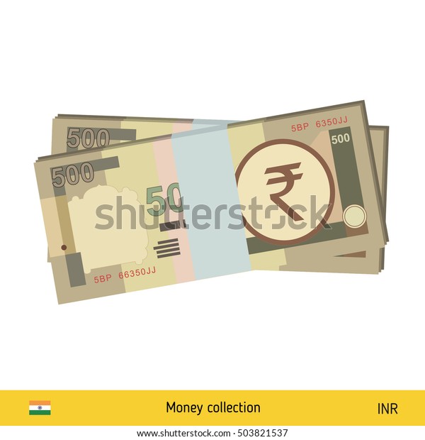 Indian Rupee Banknote Stock Vector (Royalty Free) 503821537