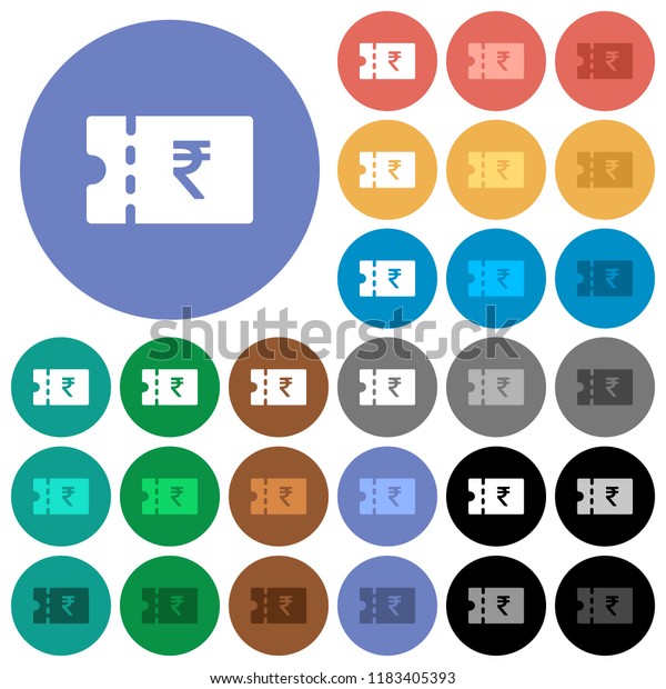 Indian Rupee Discount Coupon Multi Colored Stock Vector (Royalty Free ...