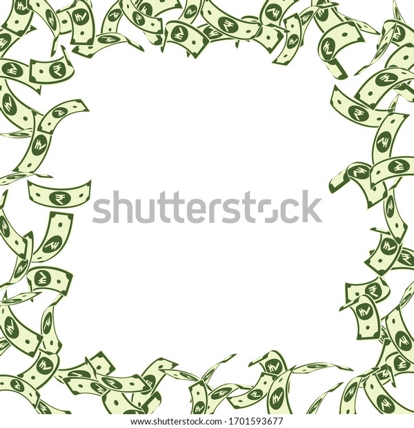 Indian Rupee Notes Falling Floating Inr Stock Vector (Royalty Free ...