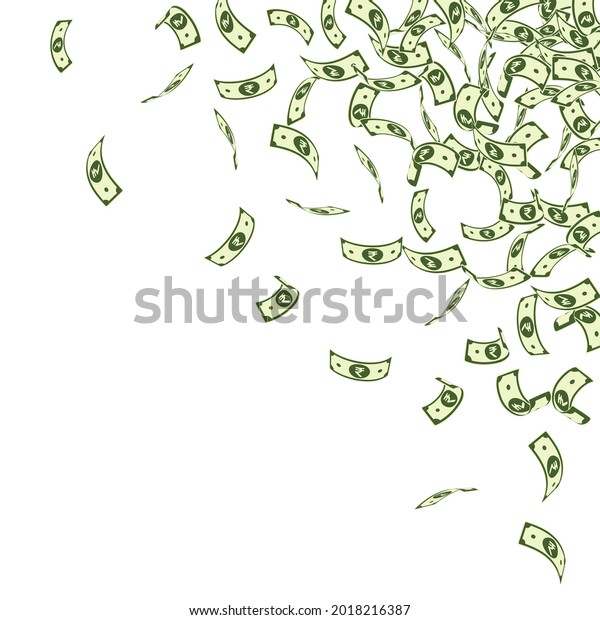 Indian Rupee Notes Falling Small Inr Stock Vector (Royalty Free ...