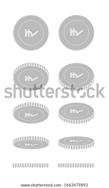 Indian Rupee Rotating Coins Set Animation Stock Vector (Royalty Free ...