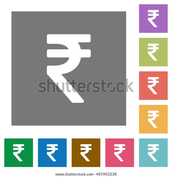 Indian Rupee Sign Flat Icon Set: เวกเตอร์สต็อก (ปลอดค่าลิขสิทธิ์ ...