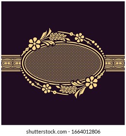 Indian Style Vector Frame Invitation Card Stock Vector (Royalty Free ...