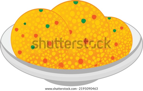 Indian Sweet Ladoo Isolated Stock Vector (Royalty Free) 2195090463 ...