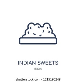 Indian Sweets Icon Indian Sweets Linear Stock Vector (Royalty Free ...