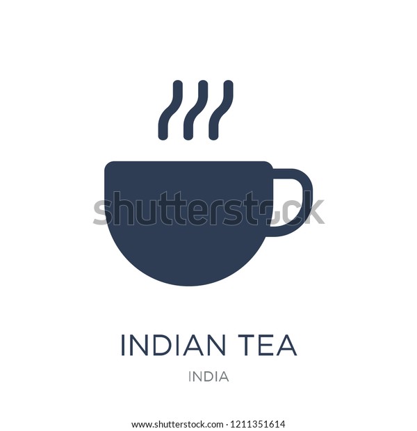 Indian Tea Icon Trendy Flat Vector Stock Vector (Royalty Free ...