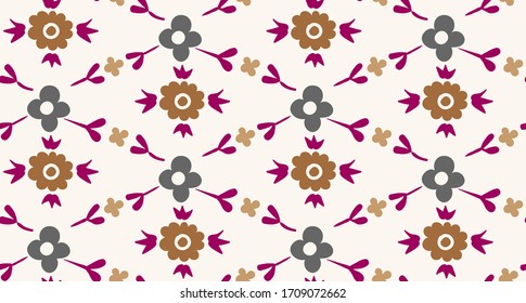 Indian Traditional Oriental Geometric Vector Seamless Stock Vector ...