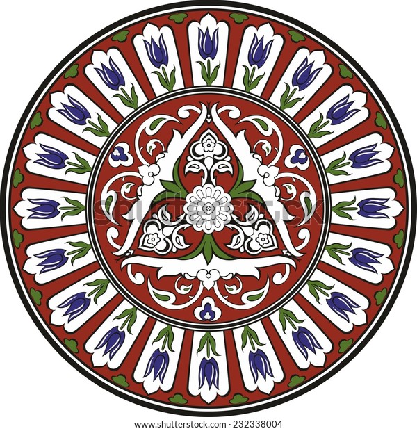 Indian Traditional Pattern Color Flower Mandala Stock Vector (Royalty ...