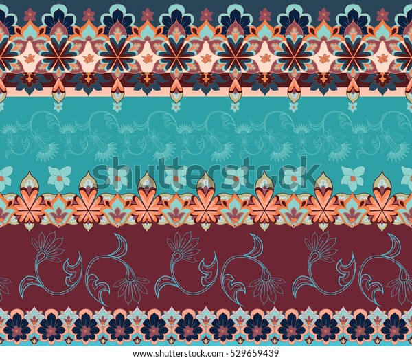 Indian Traditional Seamless Pattern Stock Vector (Royalty Free ...