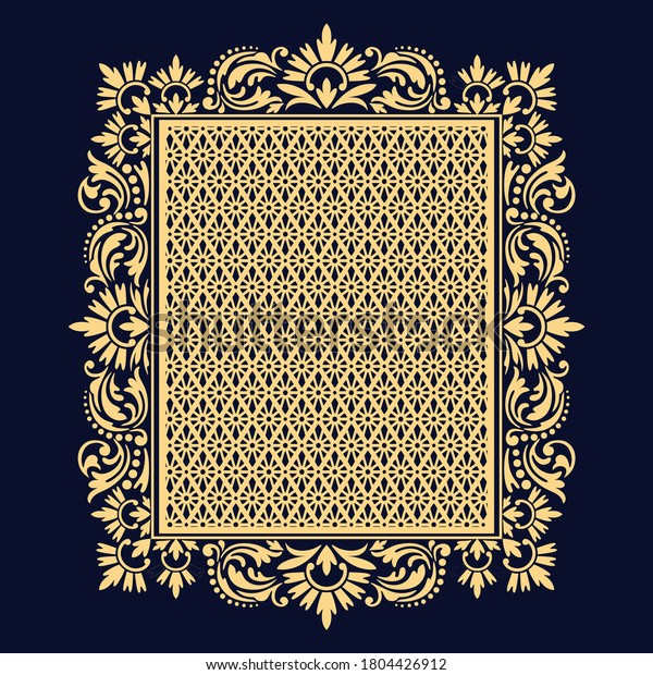 Indian Traditional Vector Frame Invitation Cards Stock Vector (Royalty ...