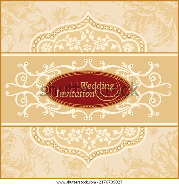 Indian Wedding Invitation Card Design Vector: Vector có sẵn (miễn phí ...