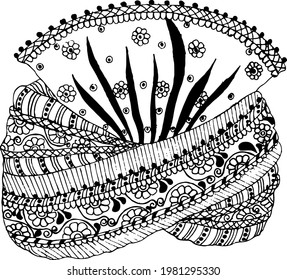 Indian Wedding Symbol Safa Vector Illustration: стоковая векторная ...