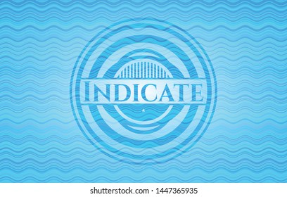 Indicate Water Wave Concept Style Emblem Stock Vector (Royalty Free ...