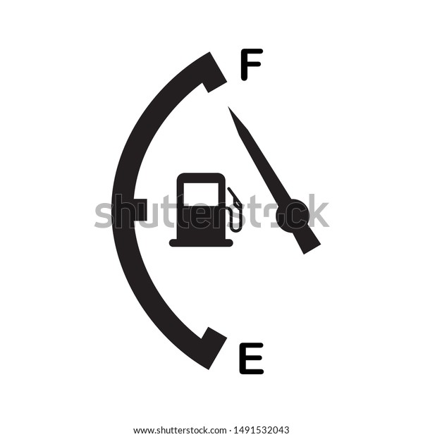 Indicator Fuel Icon Design Indicator Fuel Stock Vector (Royalty Free ...