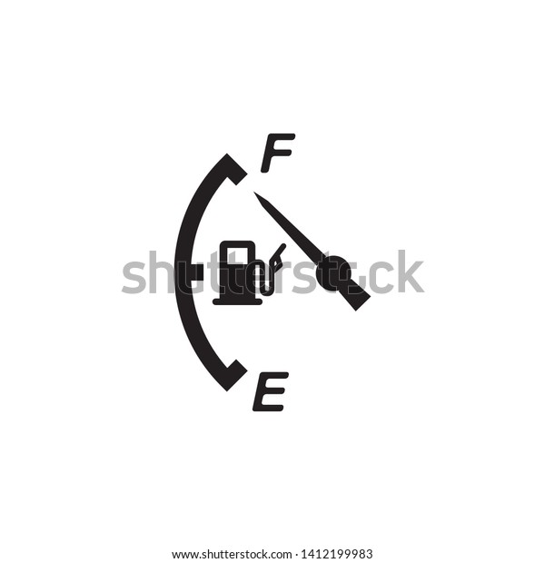 Indicator Fuel Icon Logo Design Template Stock Vector (Royalty Free ...
