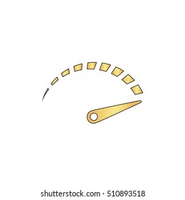 Indicator Gold Vector Icon Black Contour Stock Vector (Royalty Free ...