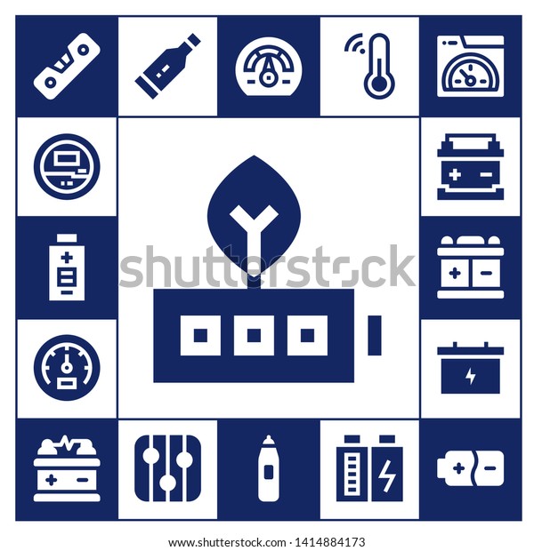 Indicator Icon Set 17 Filled Indicator Stock Vector (Royalty Free ...