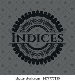 Indices Black Badge Vector Illustration Detailed Stock Vector (Royalty ...