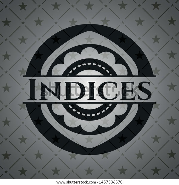 Indices Black Badge Vector Illustration Detailed Stock Vector (Royalty ...