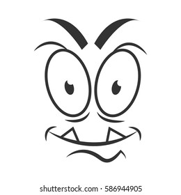 Indifferent Emotion Icon Logo Design Flat Stock Vector (Royalty Free ...